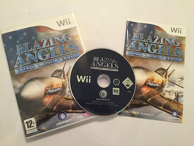 NINTENDO Wii GAME Blazing Angels: Squadrons of WWII +BOX INSTRUCTI ...