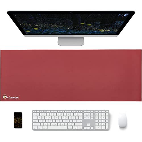 Giant Desk Mat Extended XL XXL Mouse Pad 63in*23in Wine Red Waterproof ...