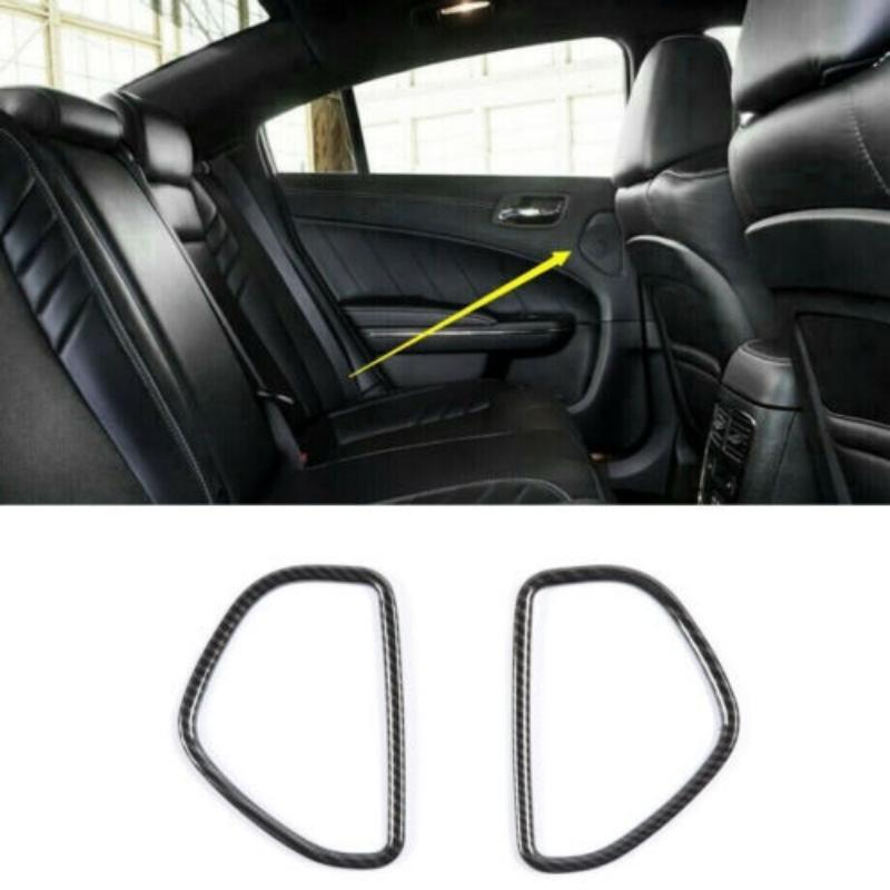 Carbon Fiber Interior Full Set Decor Cover Trims Bezels For Dodge ...