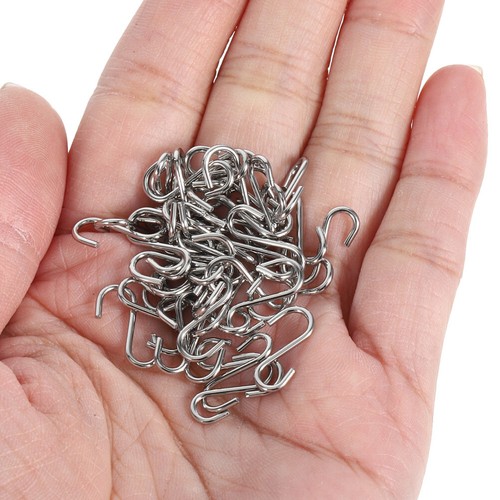 100Pcs mini s hooks for crafts DIY Mini Stainless Steel S-shaped | eBay