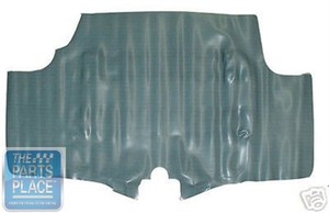 1967-68 Camaro Firebird Rubber Trunk Mat Aqua Black | eBay