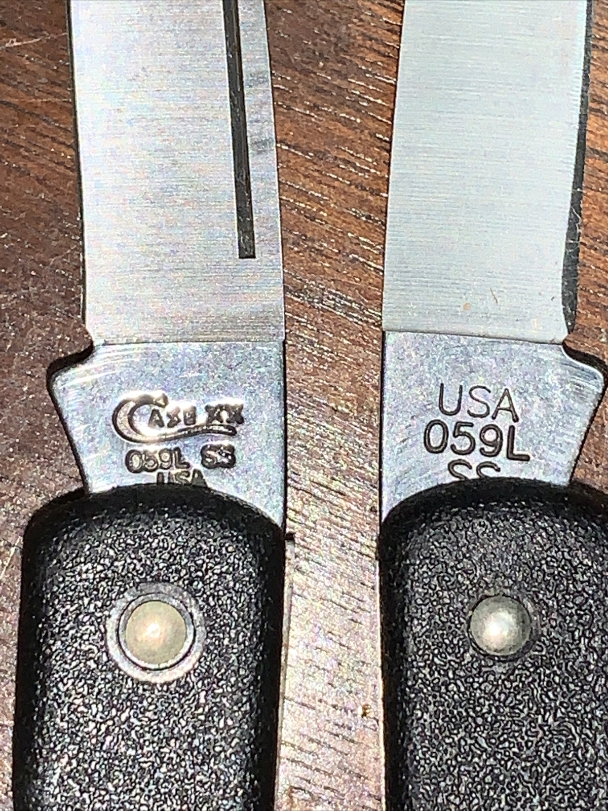 One Case XX 059L SS Blackhorn Lock-back Blade Pocket Knife Two ...