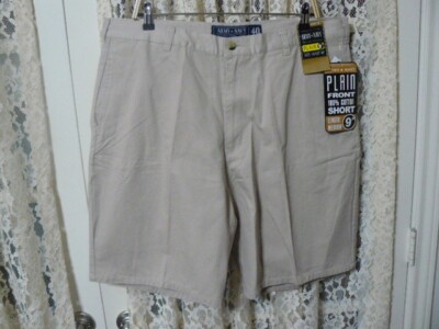 =NWT ARMY NAVY CLASSIC FIT MEN SZ 40 (39x9) BEIGE SHORTS-HIGH RISE ...