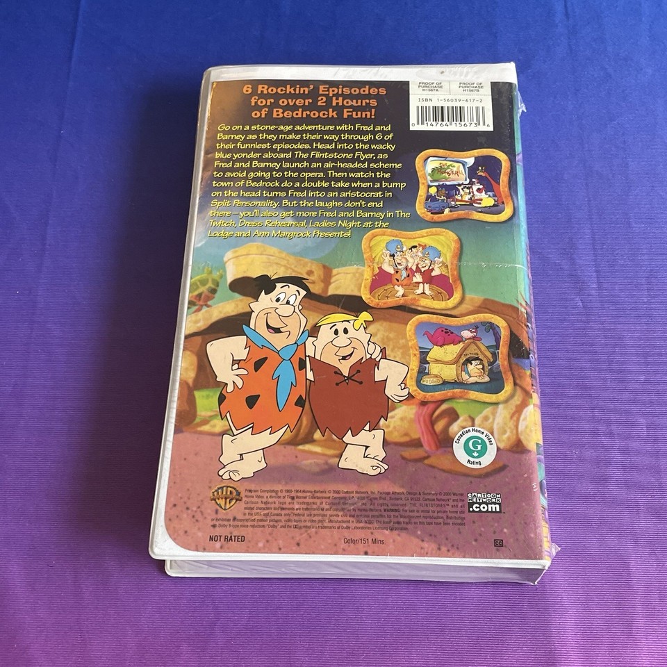 The Flintstones Stone Age Adventures Cartoon Network VHS Tape - NEW ...