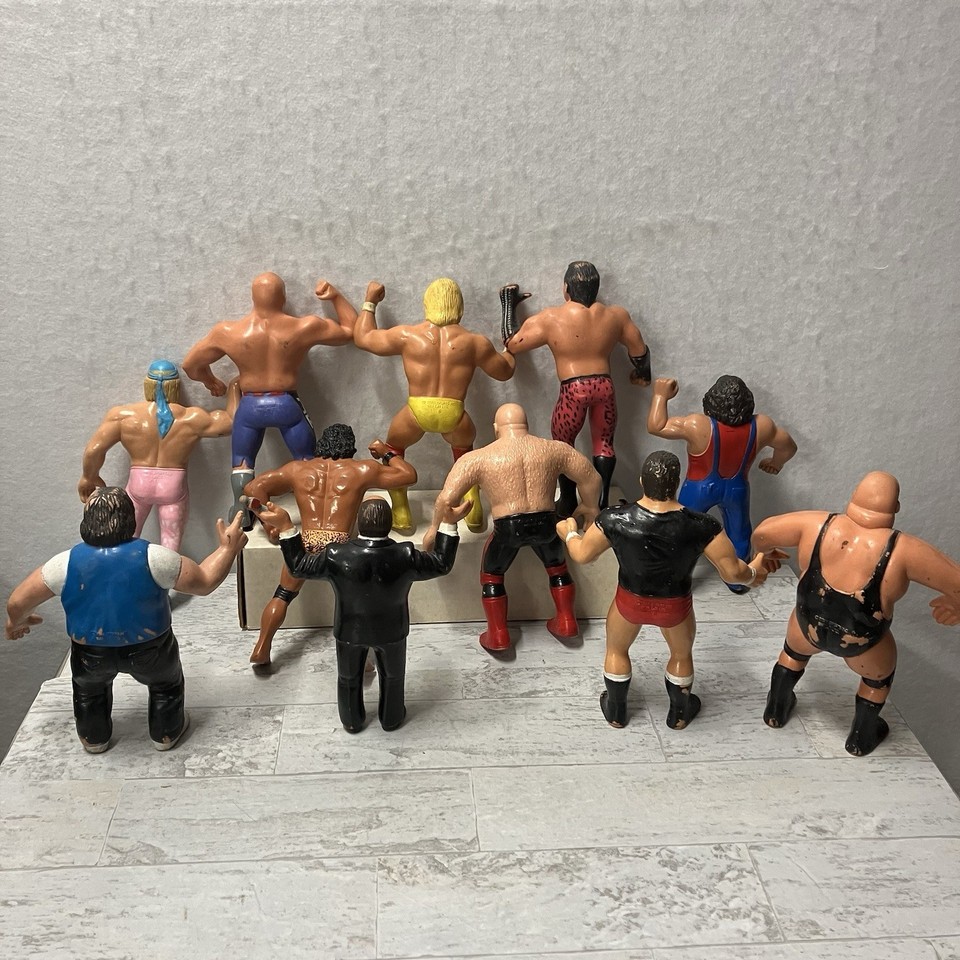 Vintage 1980’s Titan Toy Sports Rubber WWF Wrestling 8” Action Figures ...