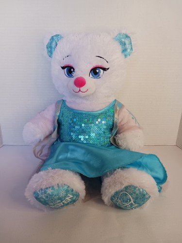Disney Build A Bear Frozen Elsa Sparkling White Stuffed Animal Doll ...