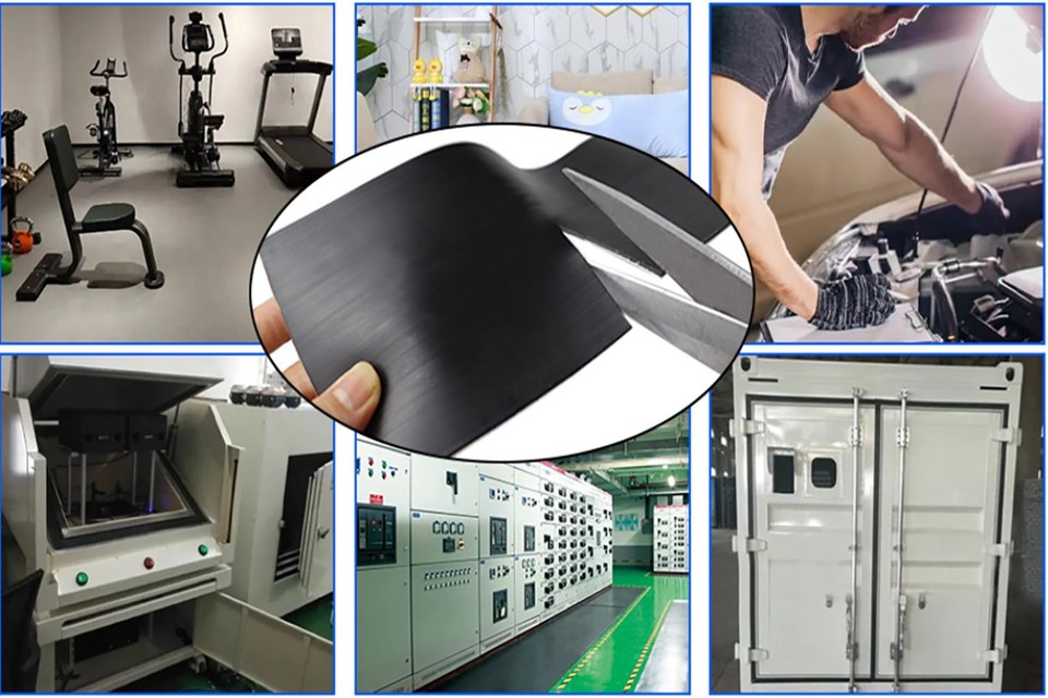 Self Adhesive Rubber Strip Roll Tape Sticky Backed Solid Seal Gasket 1 ...