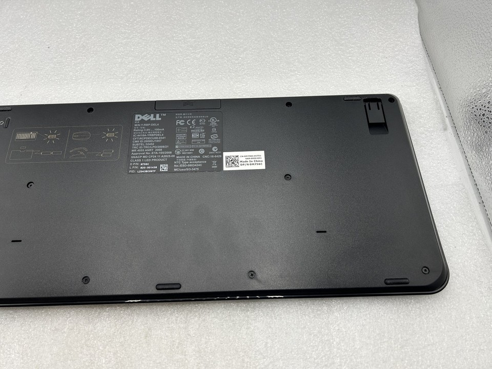 Dell Wireless Black Keyboard M756C Y-RBP DEL4 USB iR Receiver C-UAM35 ...
