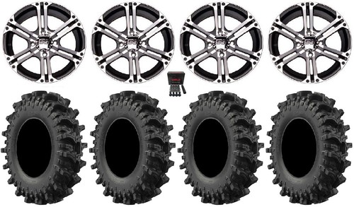 ITP SS212 14" Wheels Machined 28" MotoSlayer Tires Polaris Sportsman ...