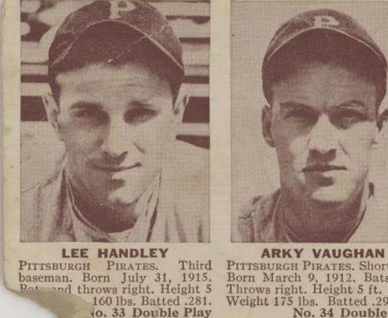 1941 Double Play - R330 Arky Vaughan, Lee Handley #33-34 (RC) for sale ...