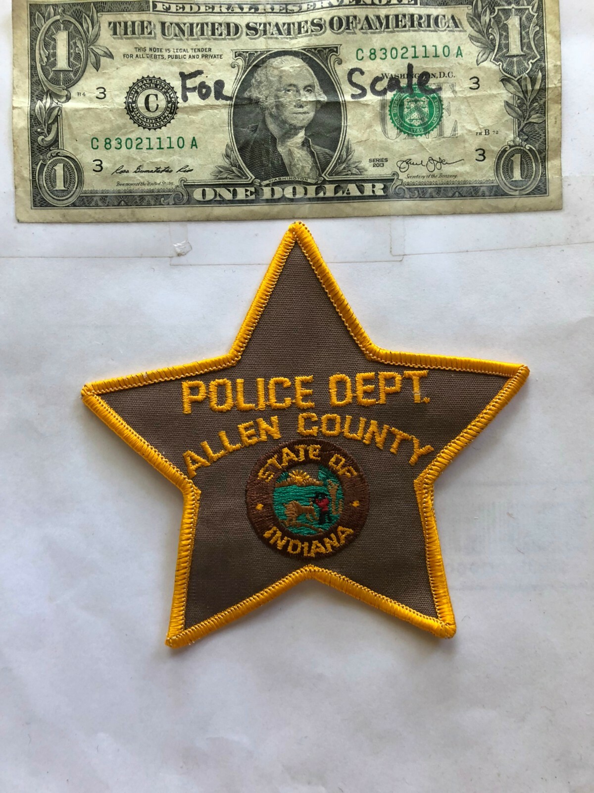 Allen County Indiana Police Patch Un-sewn great shape | eBay
