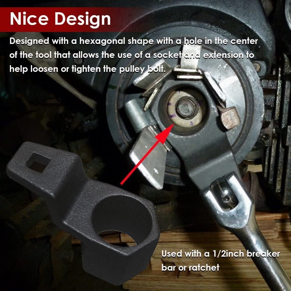 50mm Crankshaft Crank Pulley Wrench Holder Tool for Honda and Acura ...
