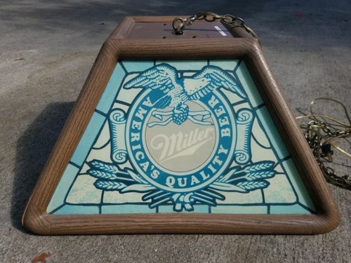 Vintage 1970s Miller Lite Pool Table Bar Light | eBay