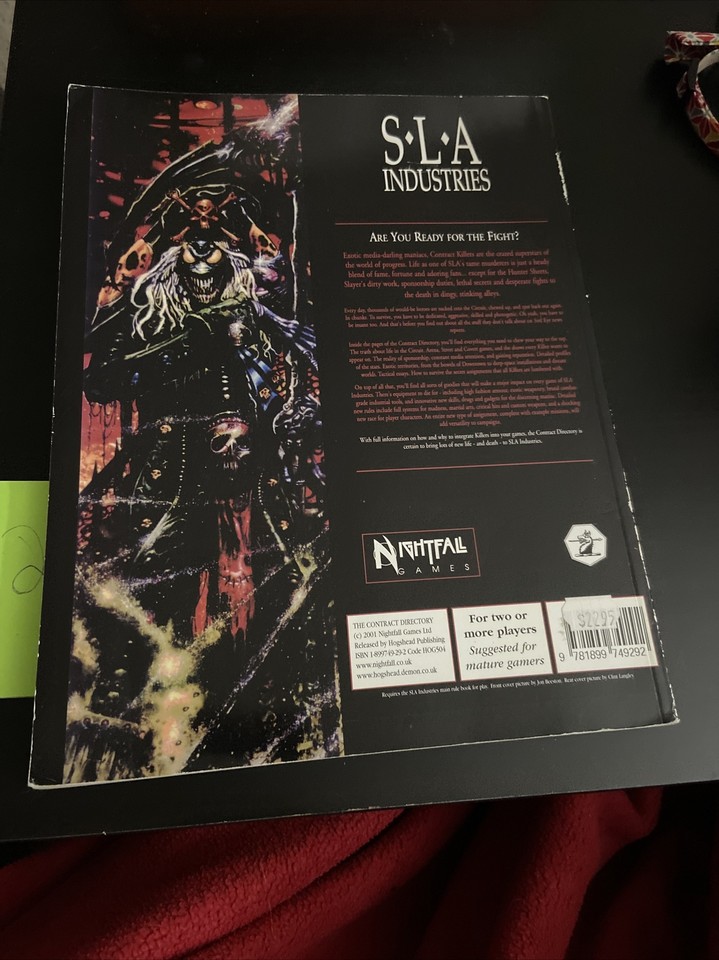 SLA The Contract Directory Nightfall Games Sla Industries | eBay