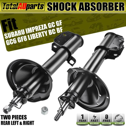 2x Rear Shock Absorbers for Subaru Liberty BC5 BC7 BF5 Impreza GC6 GC8 ...