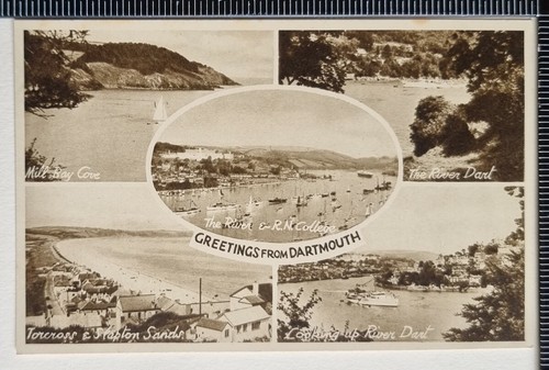 VINTAGE POSTCARD DARTMOUTH MILL BAY RIVER DART TORCROSS SLAPTON R.N ...