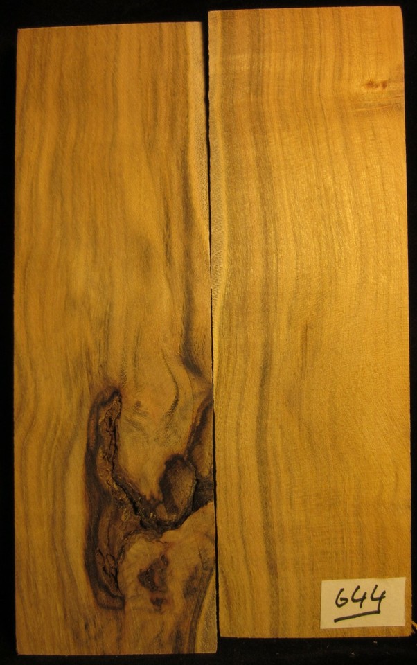 #644 Hackberry Wood bookmatched figured knife scales turning wood ...