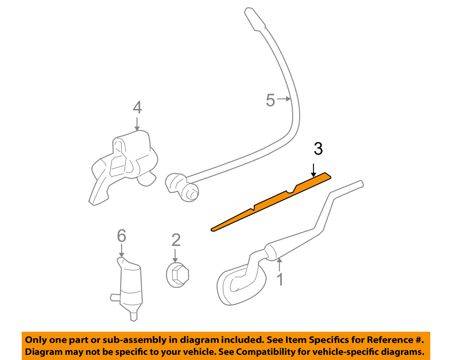 GMC GM OEM 04-05 Envoy XUV Rear Wiper-Wiper Blade 19239592 | eBay