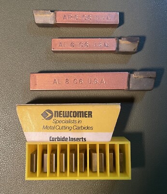 (3)New C6 Lathe Tool bit (AR6/AL6/AL8) & Carbide inserts USA | eBay