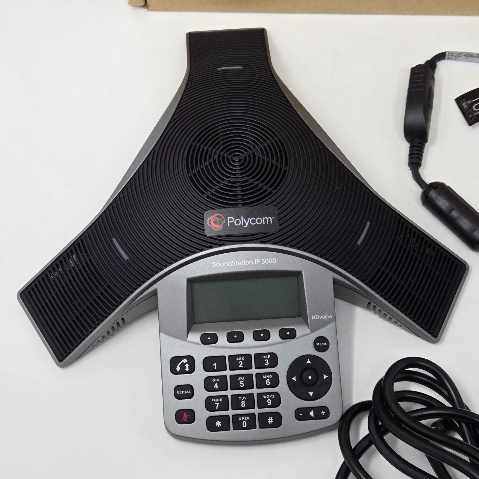 POLYCOM SOUNDSTATION IP 5000 CONFERENCE PHONE POE 2200-30900-025 EUC W ...