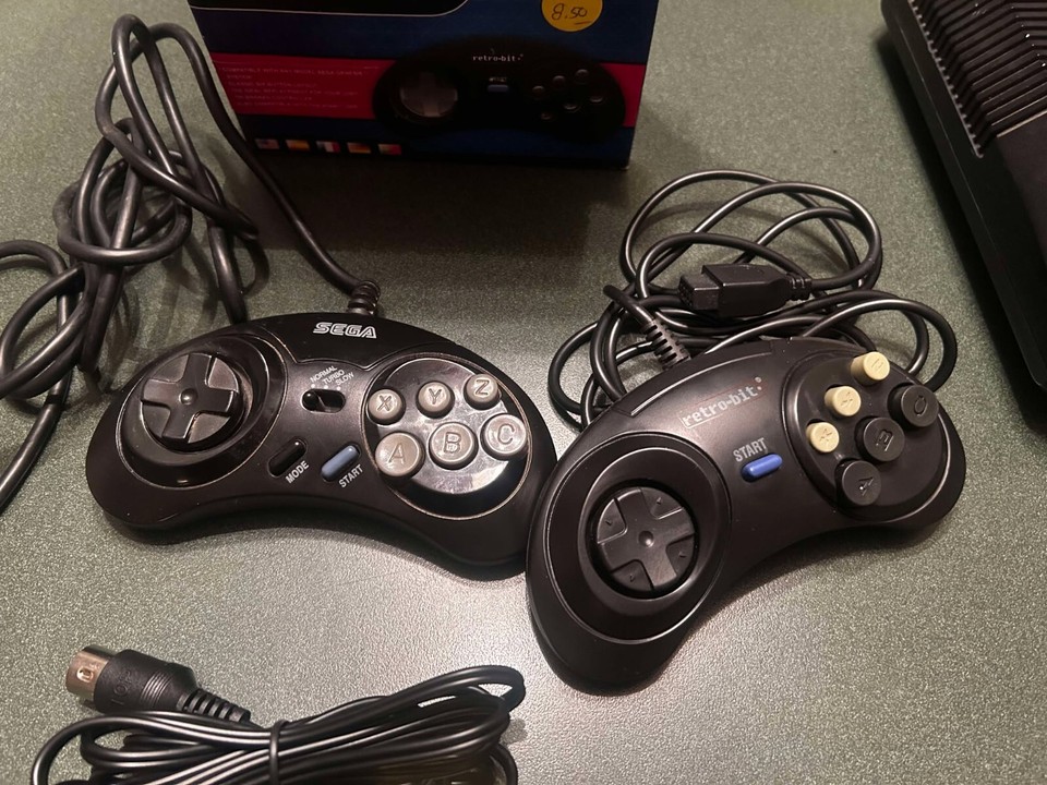 Sega Genesis Model 1 Gaming Console Bundle Lot w/ 11 Games, 2 ...