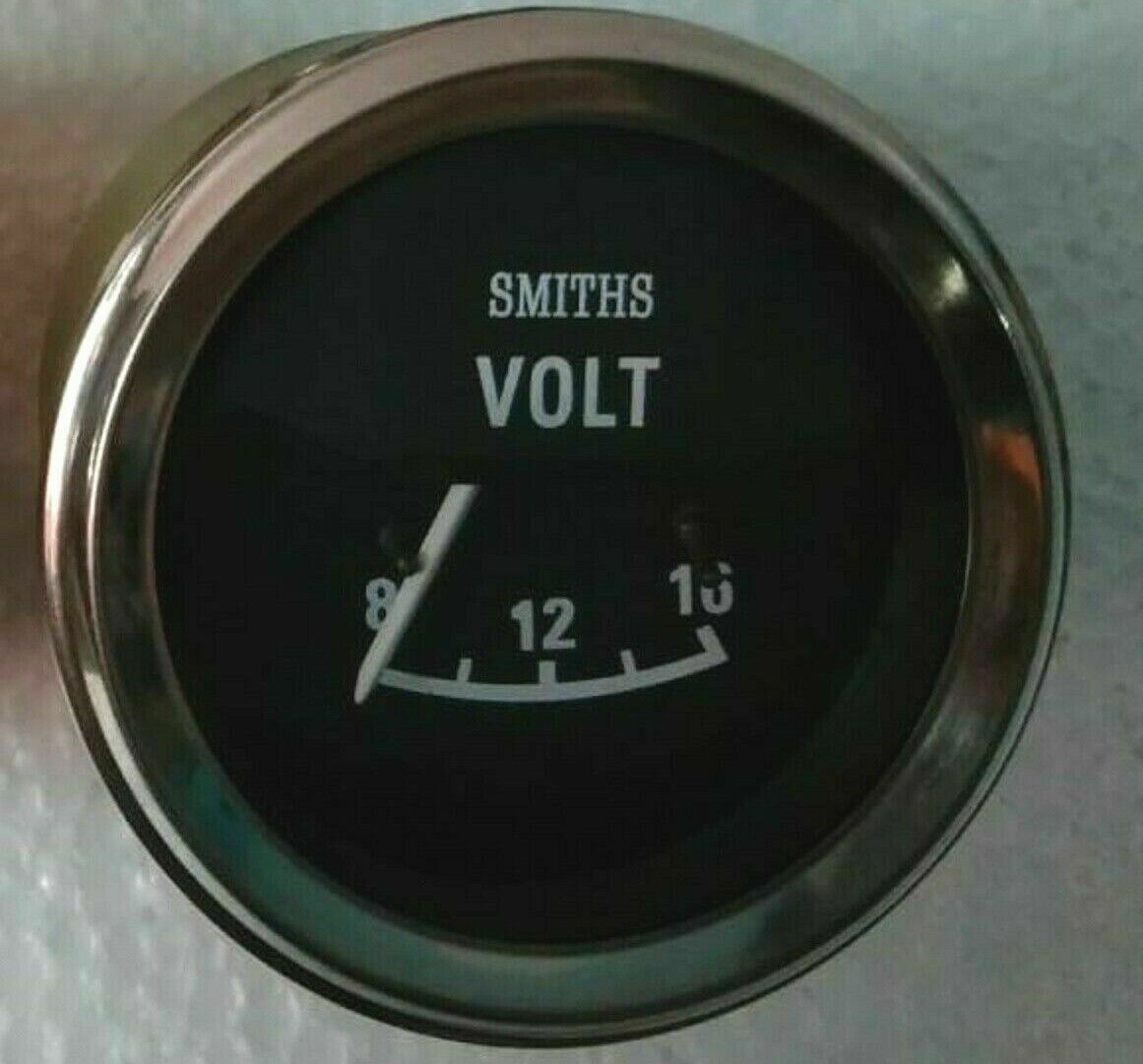 Smiths Volt Gauge chrome bezel 52 mm Volt Gauge Volt Meter 12 v replica ...
