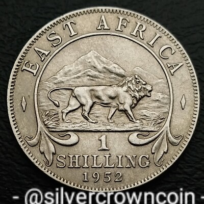 East Africa British * Kenya 1 Shilling 1952. KM#31. 1 Dollar coin. Last ...