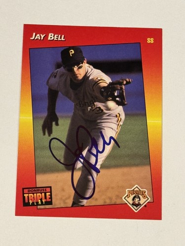 Jay Bell 1992 Donruss Triple Play Authentic Signed Autograph Auto Card ...