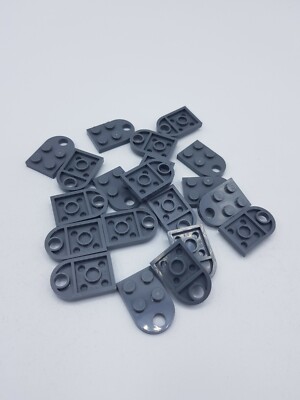 LEGO LOT 20 X COUPLING PLATE 2X2 DARK STONE GREY REF 3176 / 4225733 ...