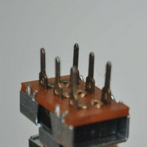 Lot of 5 NOS ITW 2 Pole Double Throw DPDT Rocker Switch 4A 125VAC .5A ...