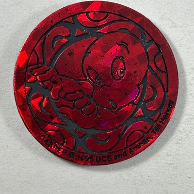 Casper the Friendly Ghost POG Red Slammer #2 Canada Games - Plastic | eBay