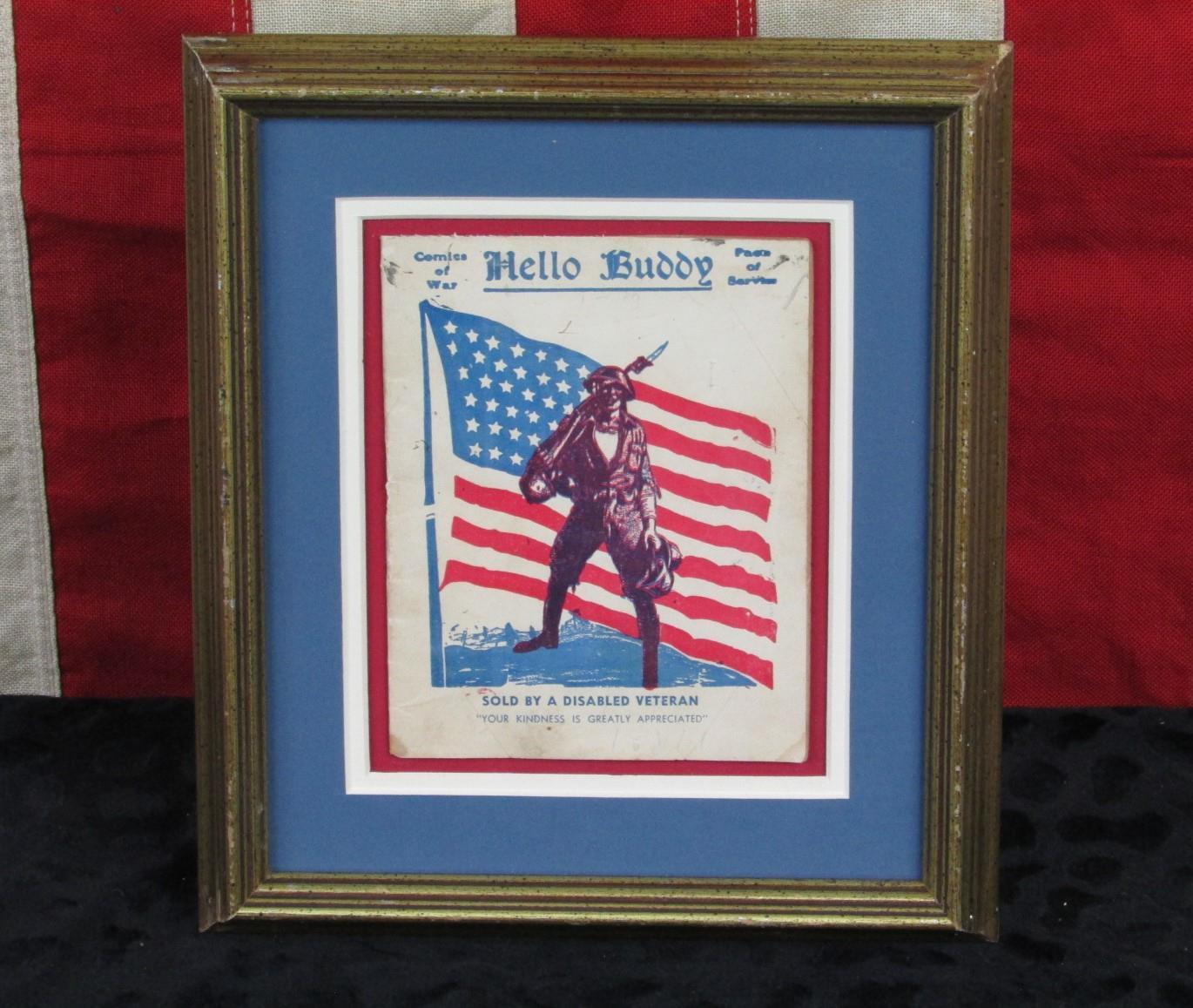 Vintage 1940s Hello Buddy Comics of War Book Military Disabled Veterans ...