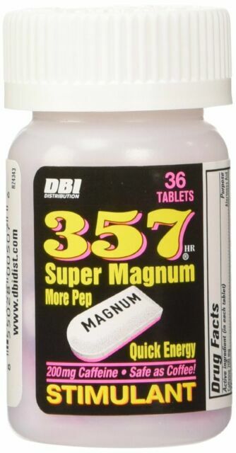 357 Super Magnum Energy Caffeine Pills - 108 Count (3 Pack) for sale ...