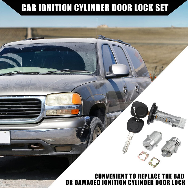 ⭐⭐⭐Ignition Key Switch Cylinder & 2 Door Lock Set 2 SAME KEYS MATCHED ...