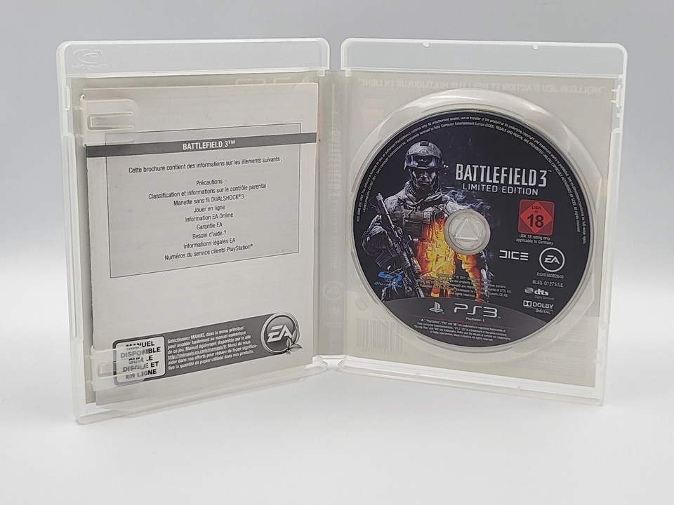 Game sony PLAYSTATION 3 Battlefield 3 Limited Edition Complete With ...