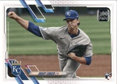 2021 Topps Brady Singer Rookie card #169 Kansas City Royals 1.00 ...