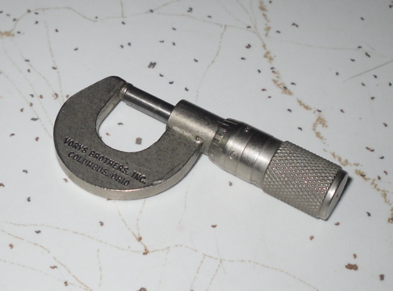 Vtg Mini Micrometer Vorys Brothers Inc Pocket Size Small Micrometer ...