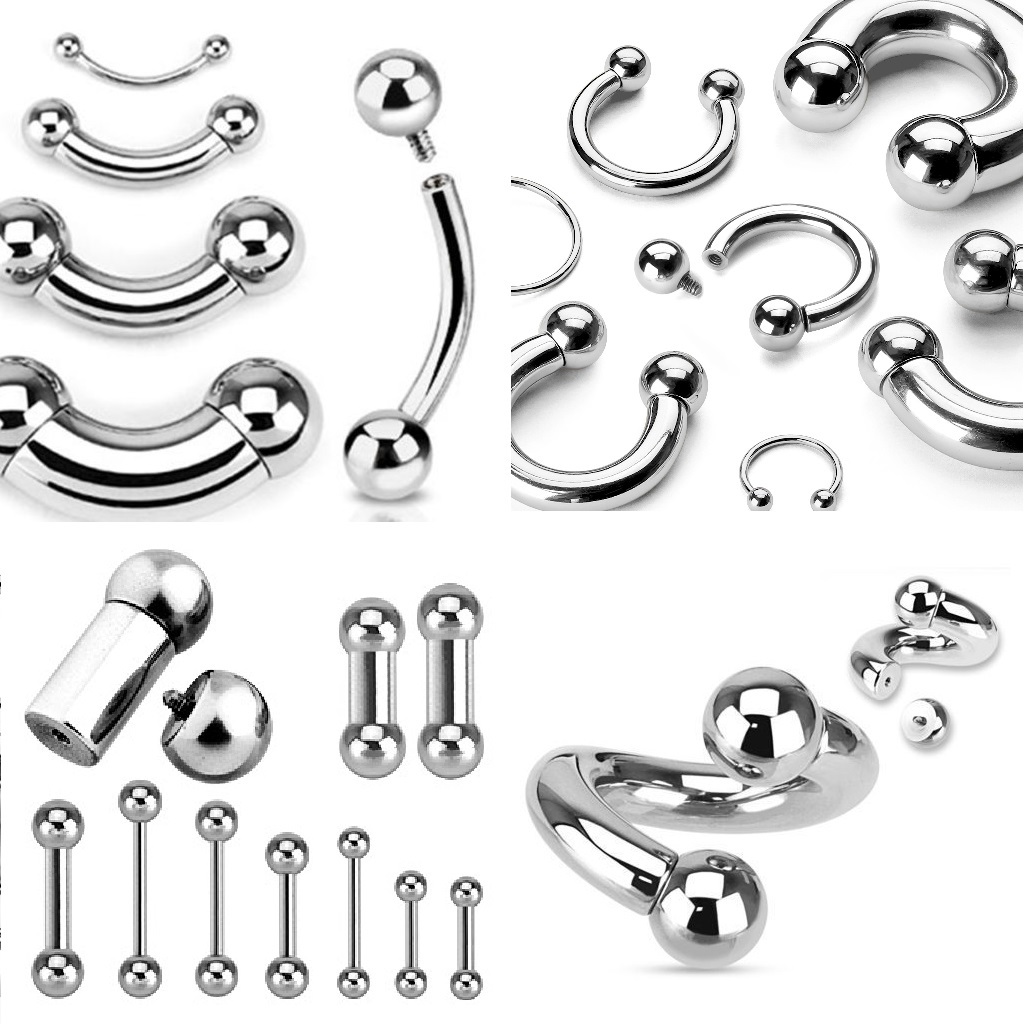 Curved Barbell Prince Albert Piercing Gauge HEAVY GAUGE 11MM CURVED ...