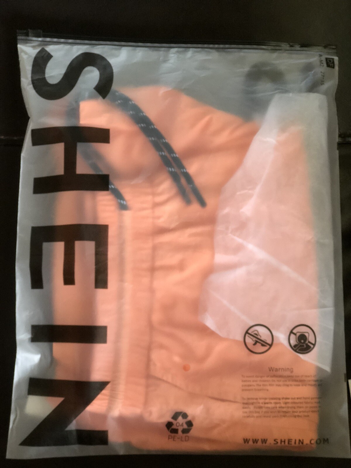 Men’s Shein Drawstring Bathing Suit Swim Trunks Orange Shorts - Adult ...
