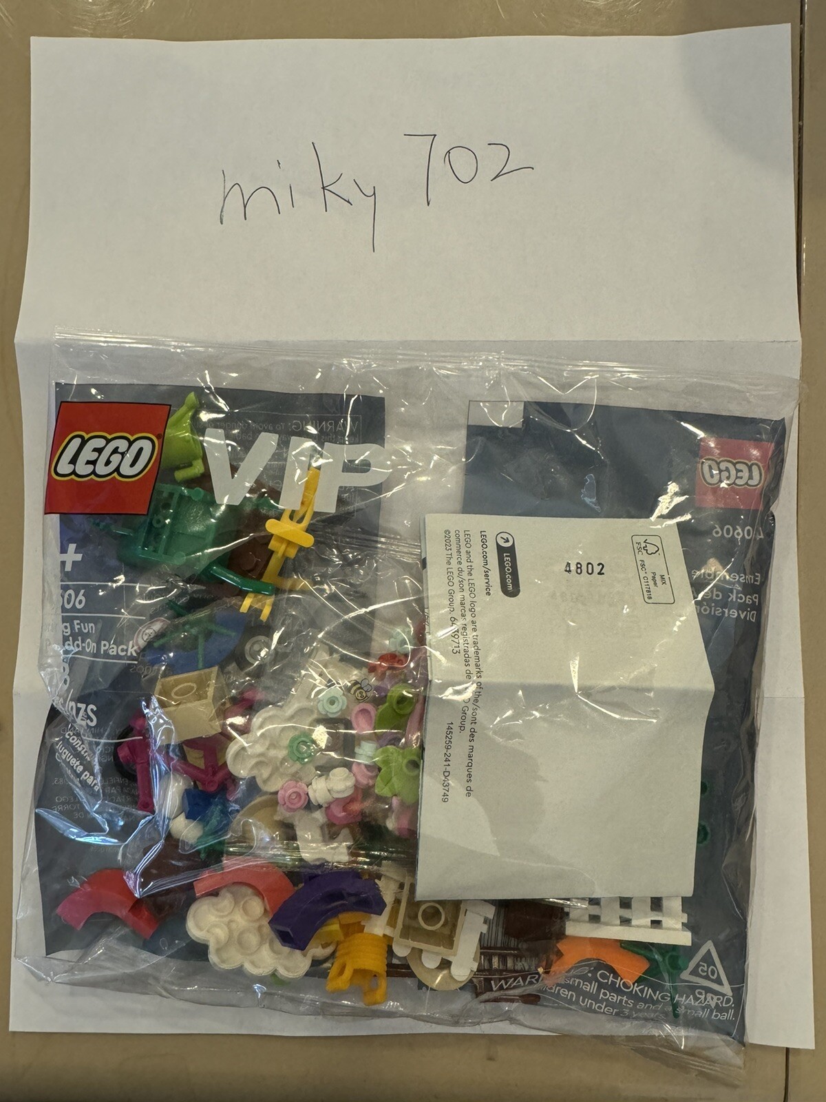 New sealed LEGO 40606 Spring Fun Vip Add-On Pack GWP Polybag ...