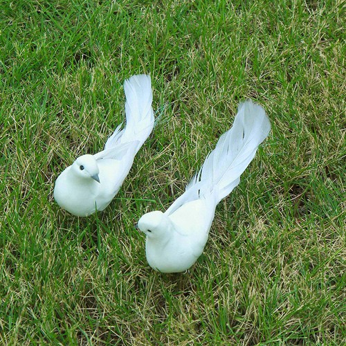 Artificial Pigeon Birds Fake Doves Simulation Feather Pigeon Wedding ...