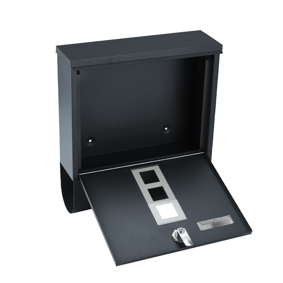 Post Box Wall Mounted Letterbox Mailbox Stainless Steel Newspaper ...