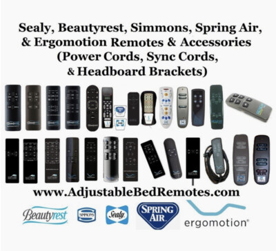 Ships from US- Remotes Compatible with Beautyrest, Sealy, Ergomotion ...