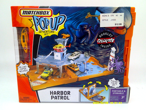 Matchbox PopUp Adventure Set HARBOR PATROL Collector Booklet Inside ...