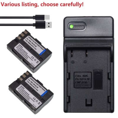EN-EL3E Battery or Charger For Nikon D700 D300 D300s D200 D100 D90 D80 ...