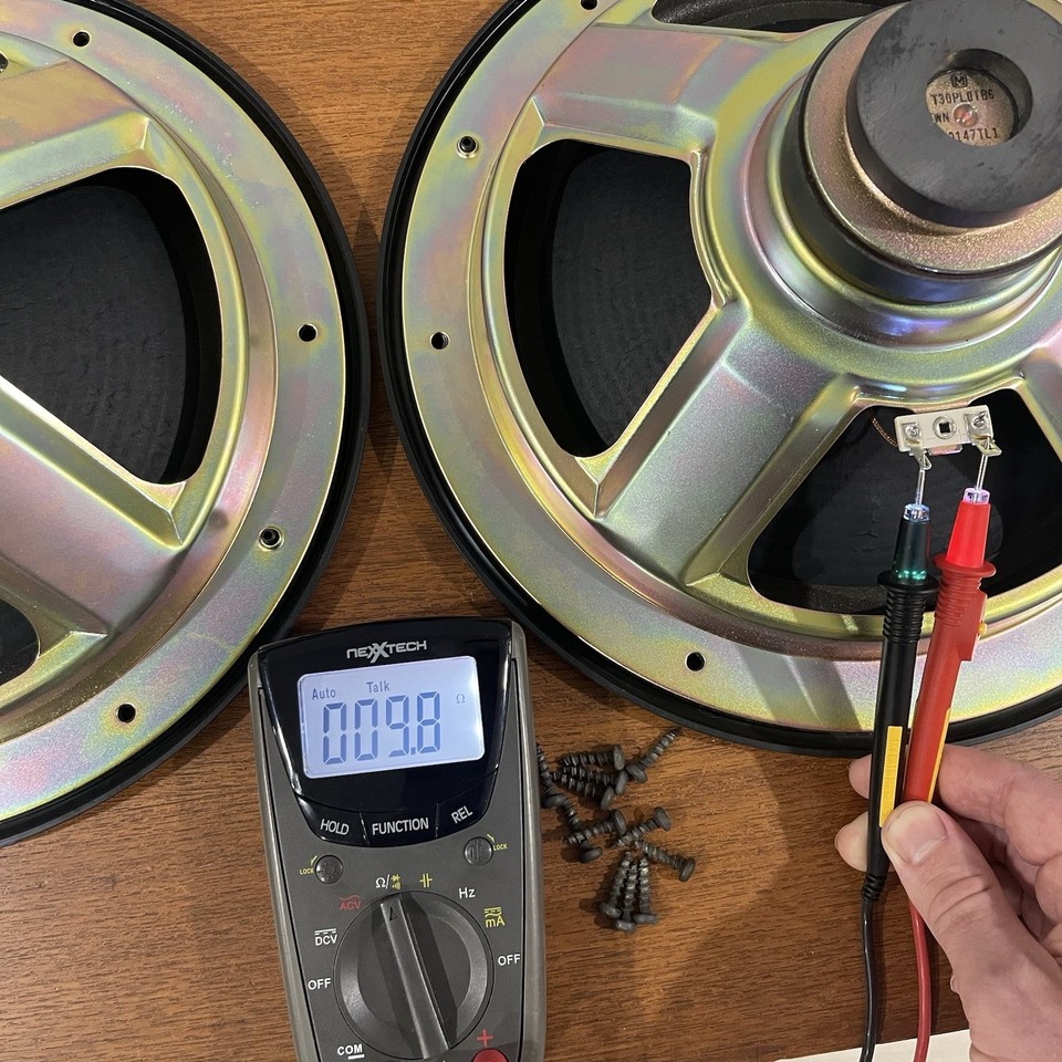 Technics 12" Woofer (Pair) 8 Ohms Replacement T30PL01B6 Woofers | eBay