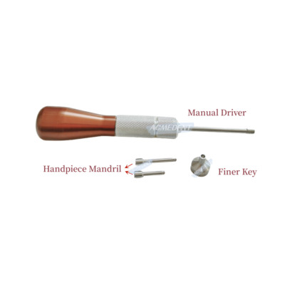 Dental Screwdriver Micro Implants Mini Screw Manual Handle Finger Key ...