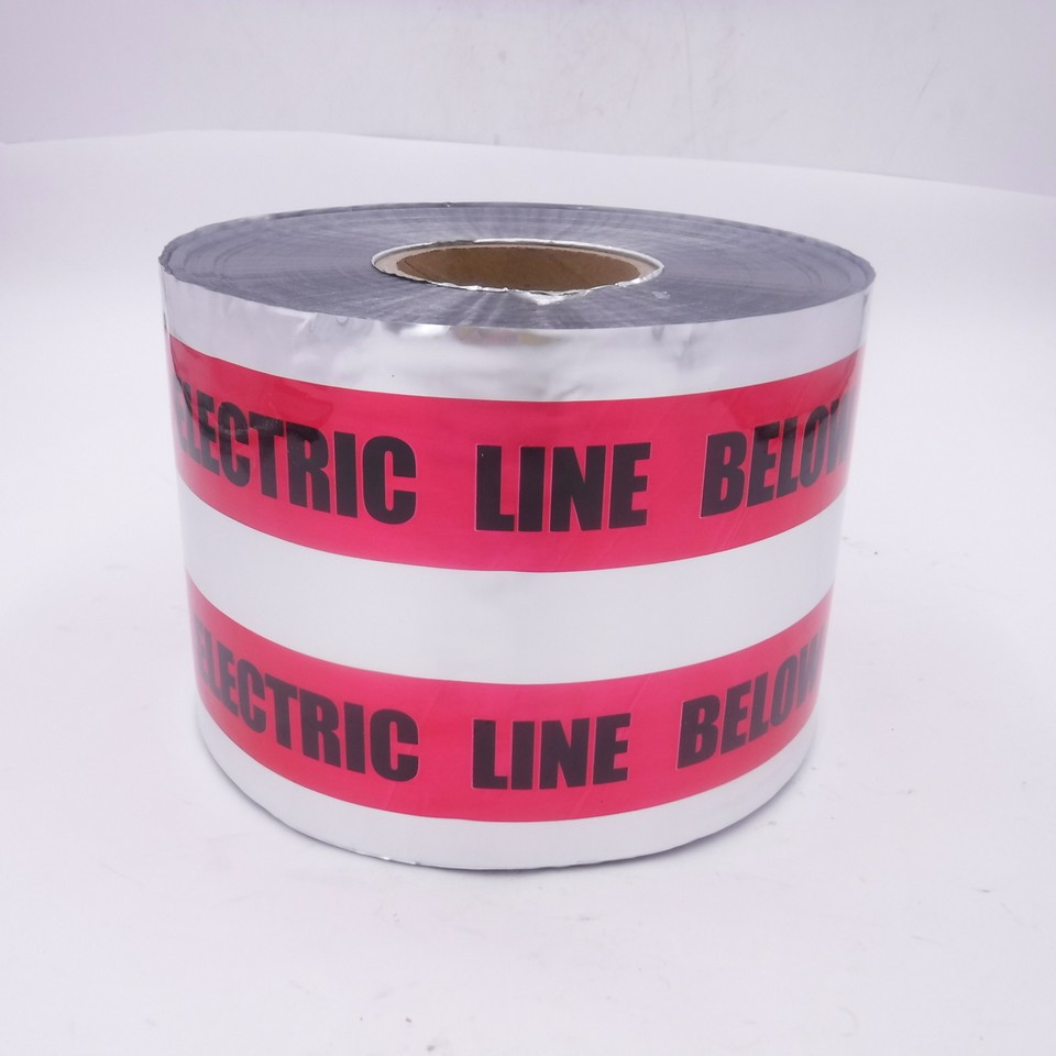 Underground Detectable Tape 6" x 1000' CAUTION BURIED ELECTRIC LINE ...