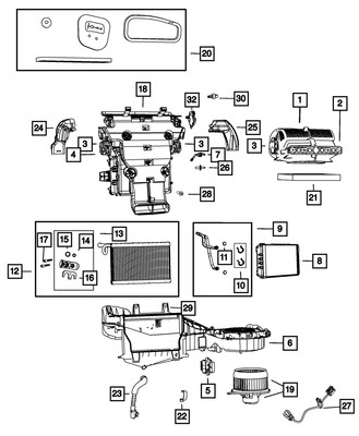 Genuine Mopar A/C And Heater Actuator 68224186AA | eBay