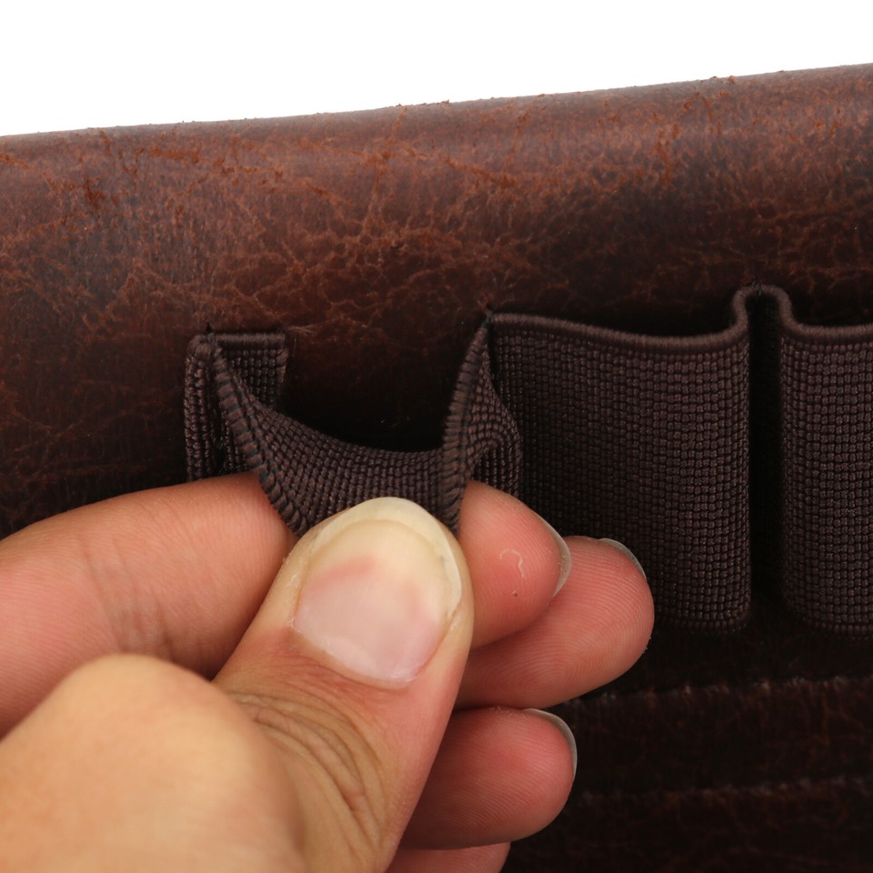 TOURBON PU Leather Shooting Shotgun Ammo Case Waist Pack Shell Bag ...